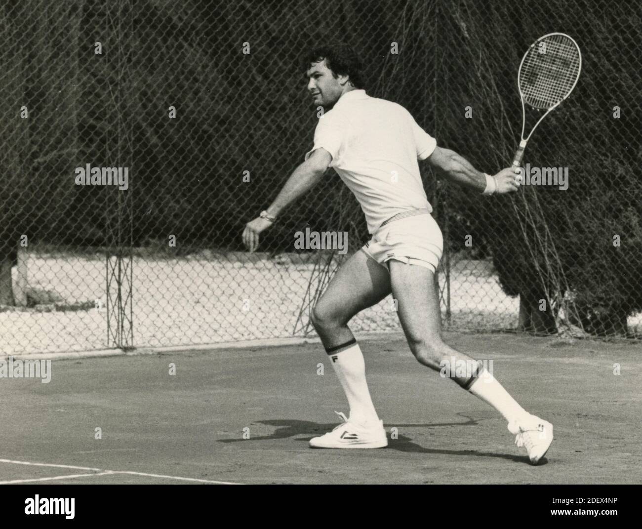 Italian tennis player Mario Calautti, 1980s Stock Photo - Alamy