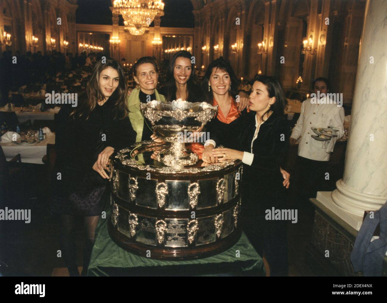 Unidentified female tennis player team around the Davis Cup, 2000s ...
