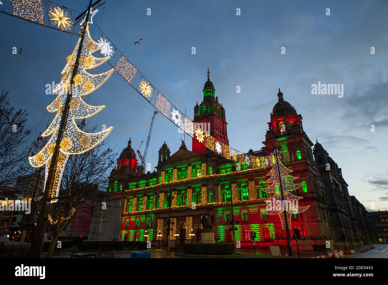 Light display george square hi-res stock photography and images - Alamy
