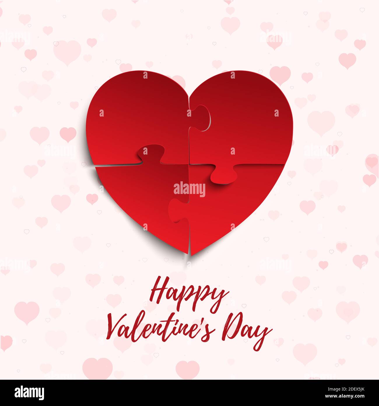 Happy Valentines Day, greeting card template Stock Vector Image & Art ...