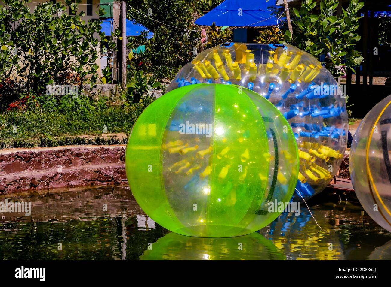 Zorbing on water hi-res stock photography and images - Alamy