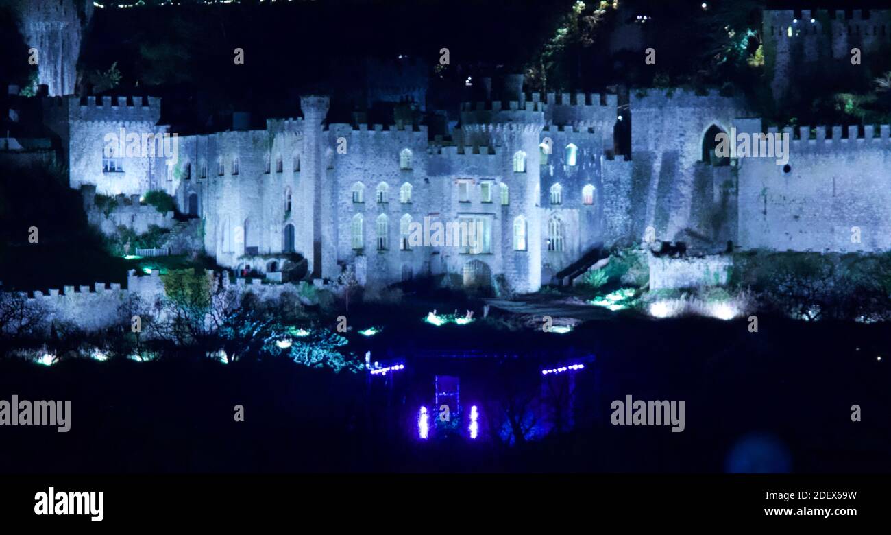 Gwrych Castle setting up cyclone for I’m a celebrity trial credit Ian ...