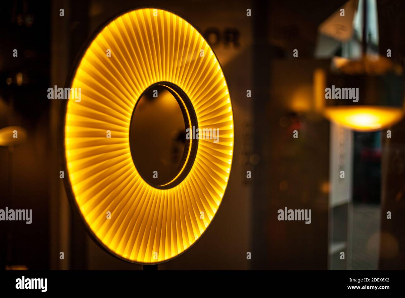 modern led light with warm color Stock Photo - Alamy