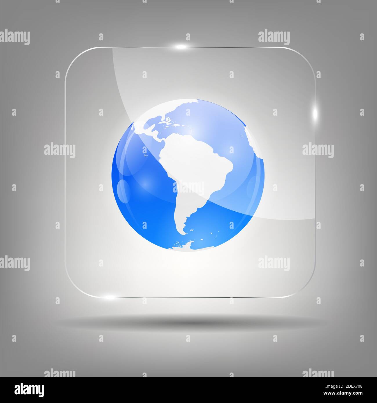 Globe Icon Illustration Stock Photo - Alamy