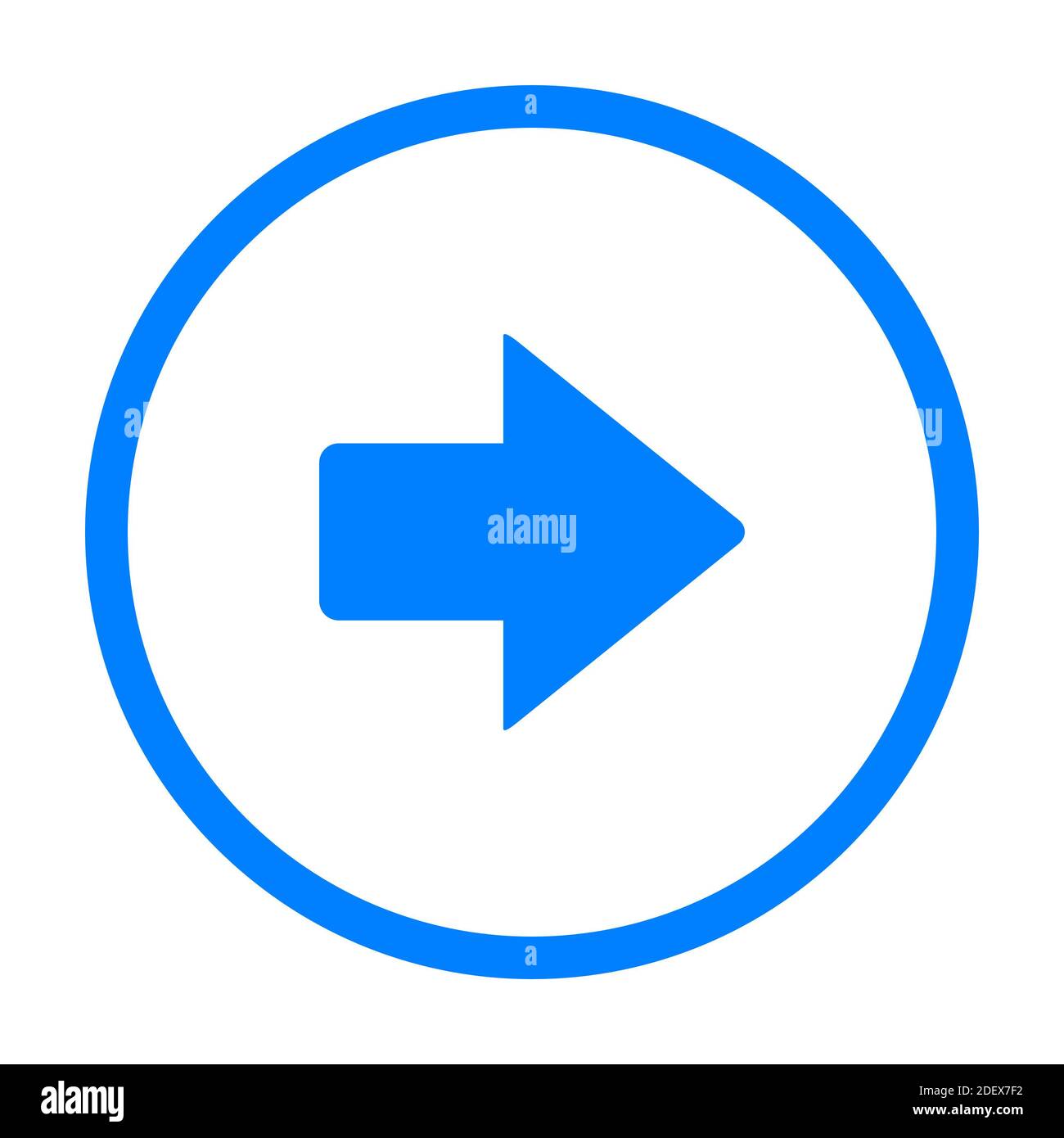 Right arrow and circle Stock Photo - Alamy