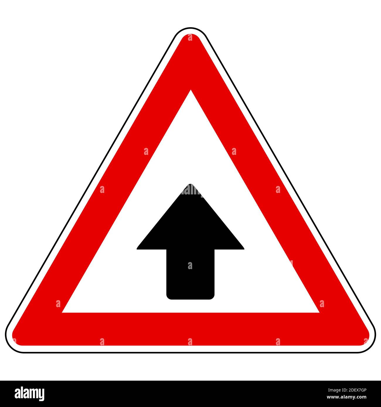 Up arrow and attention sign Stock Photo - Alamy