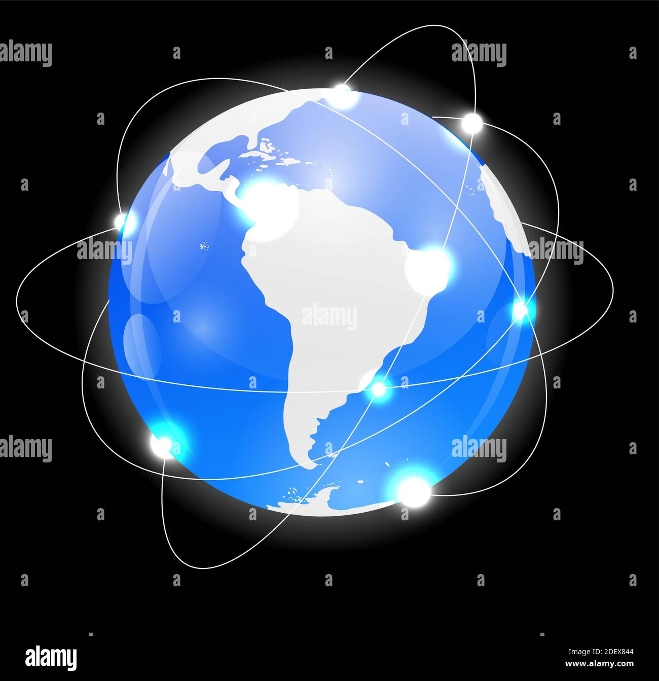 Globe Icon Illustration Stock Photo - Alamy