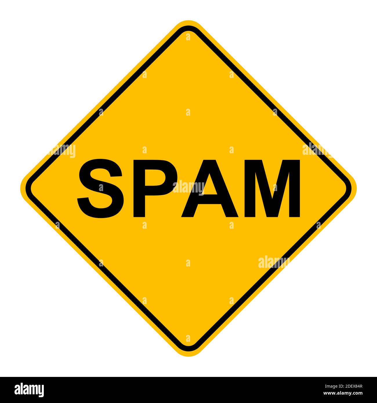 SPAM and road sign Stock Photo - Alamy
