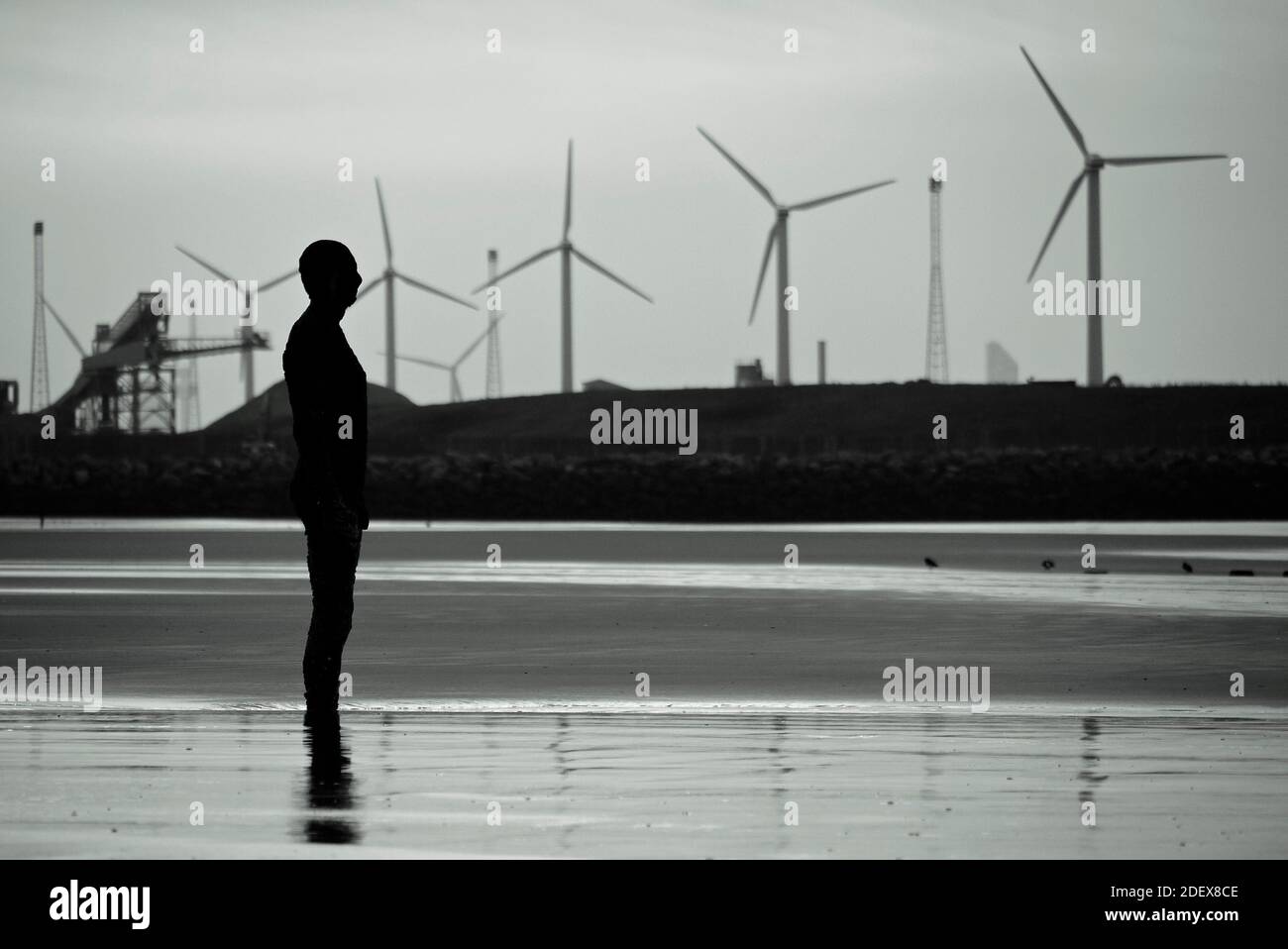 Another Place by Antony Gormley, Crosby Beach, Liverpool, Merseyside ...