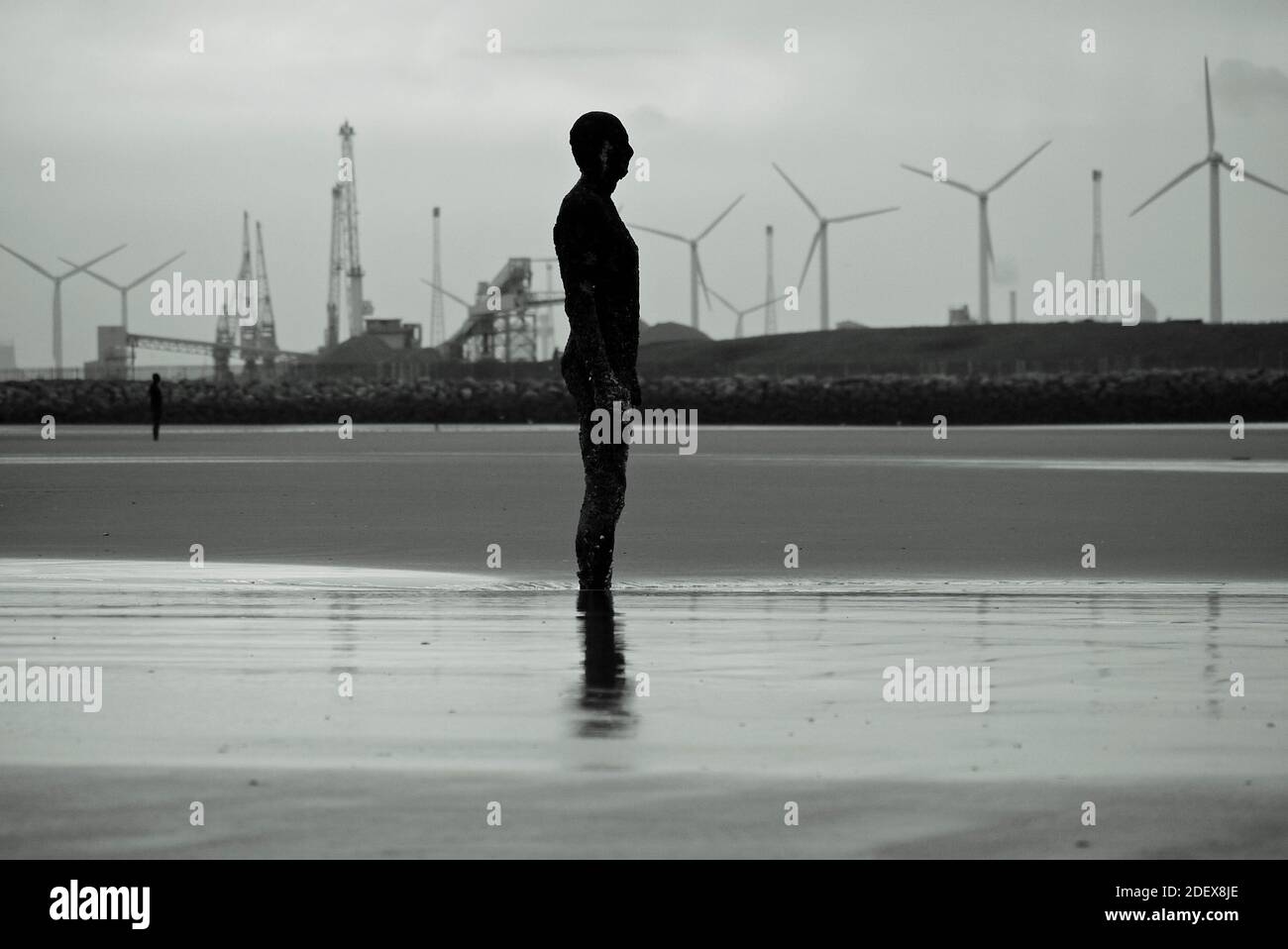 Another Place by Antony Gormley, Crosby Beach, Liverpool, Merseyside ...