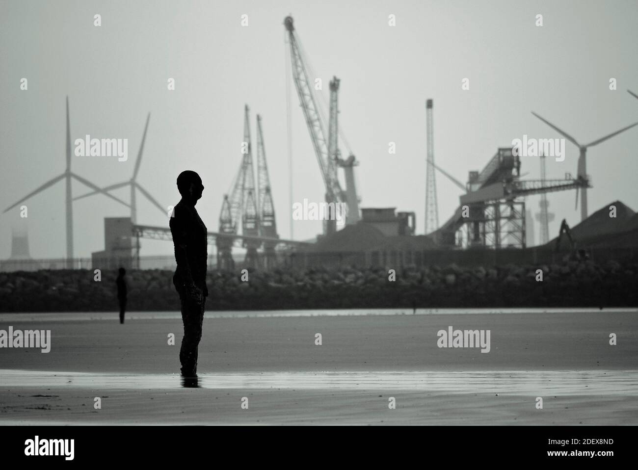 Another Place by Antony Gormley, Crosby Beach, Liverpool, Merseyside ...