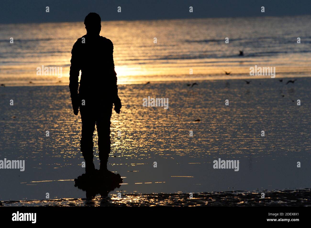 Another Place by Antony Gormley, Crosby Beach, Liverpool, Merseyside ...