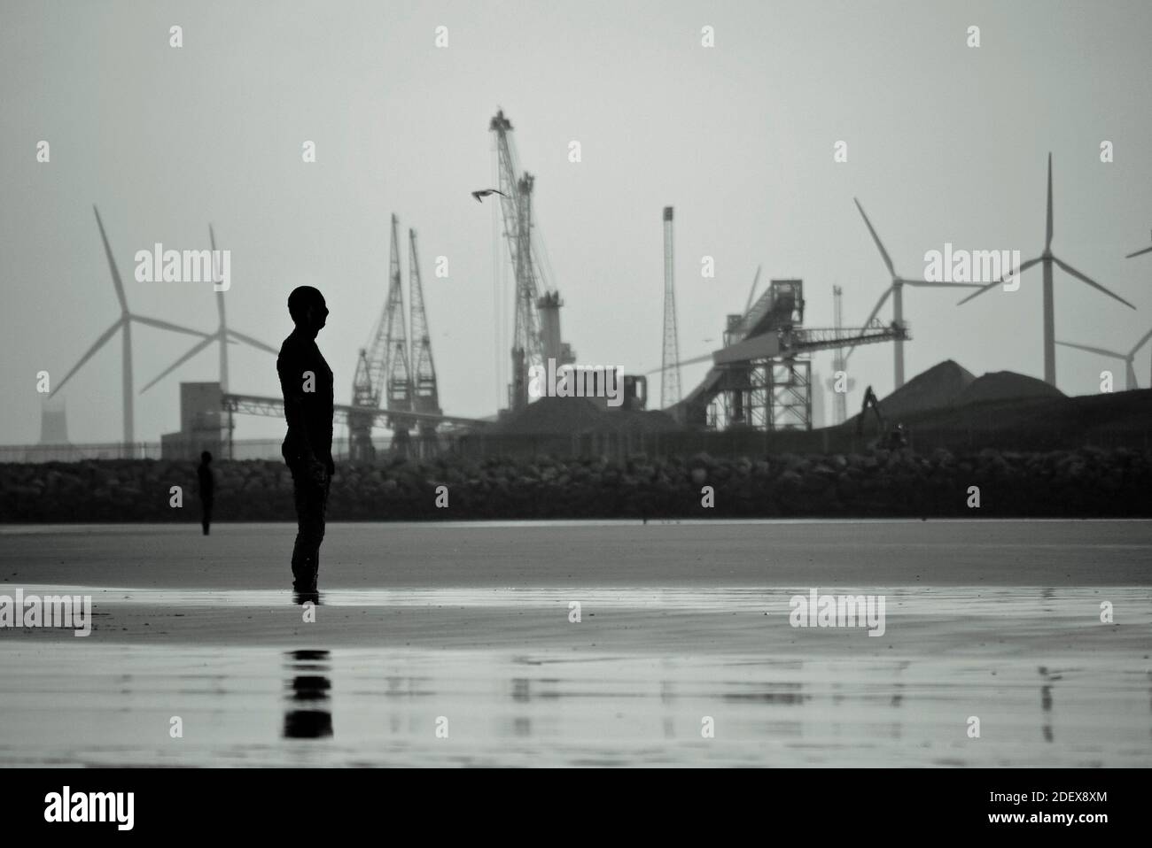 Another Place by Antony Gormley, Crosby Beach, Liverpool, Merseyside ...