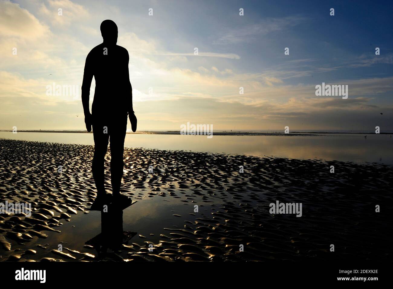 Another Place by Antony Gormley, Crosby Beach, Liverpool, Merseyside ...