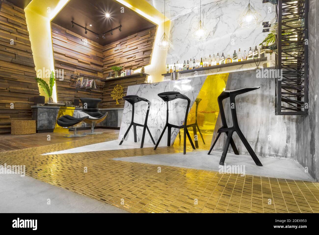 METRO MANILA, PHILIPPINES - Nov 03, 2017: A bar interior design very ...