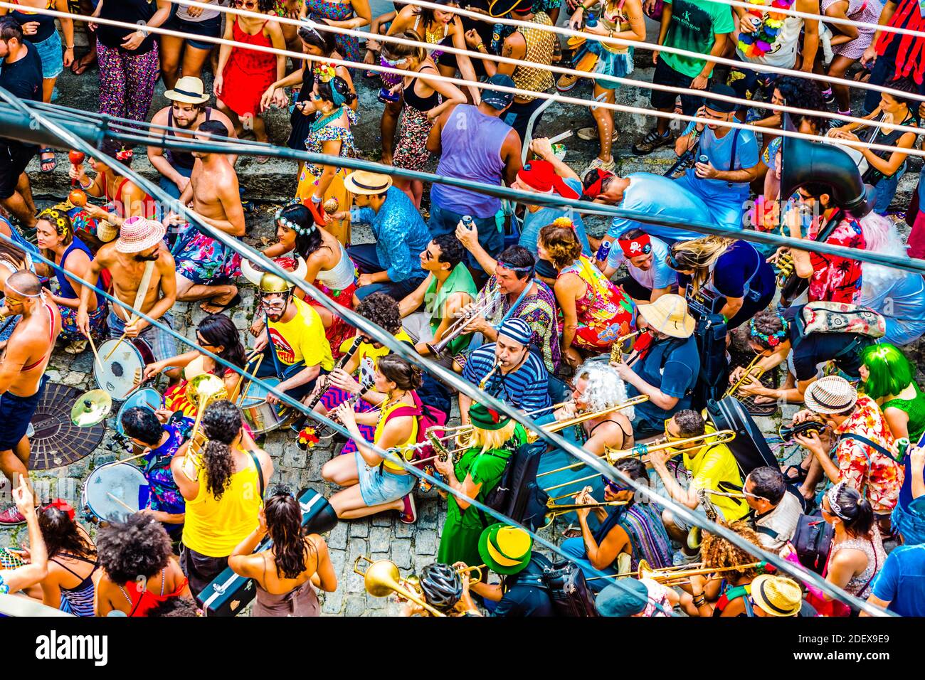 RIO DE JANEIRO, BRAZIL - Jan 11, 2016: Amazing fun at a Colourful ...