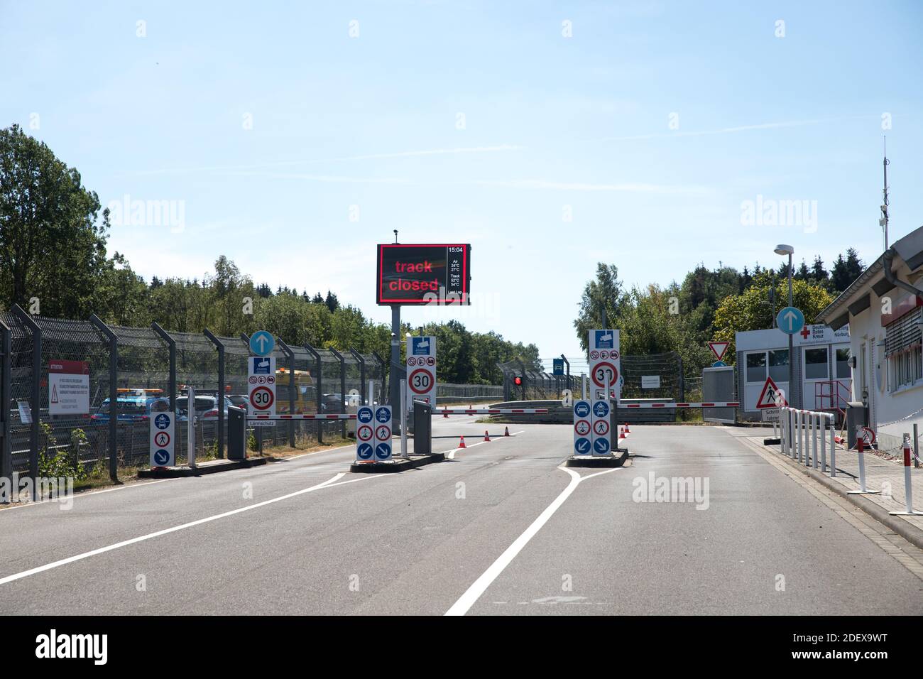 Start area at Nordschleife Racetrack. Nurburgring, Germany Stock Photo ...