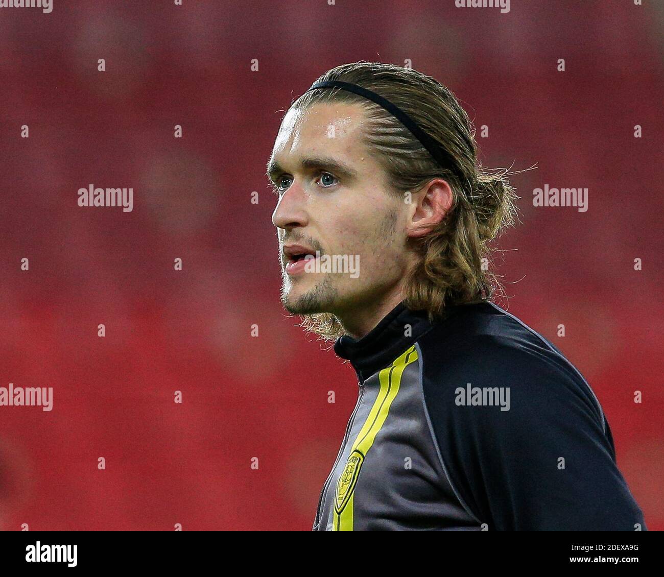 Ben Fox #12 of Burton Albion during the pre-game warmup Stock Photo - Alamy
