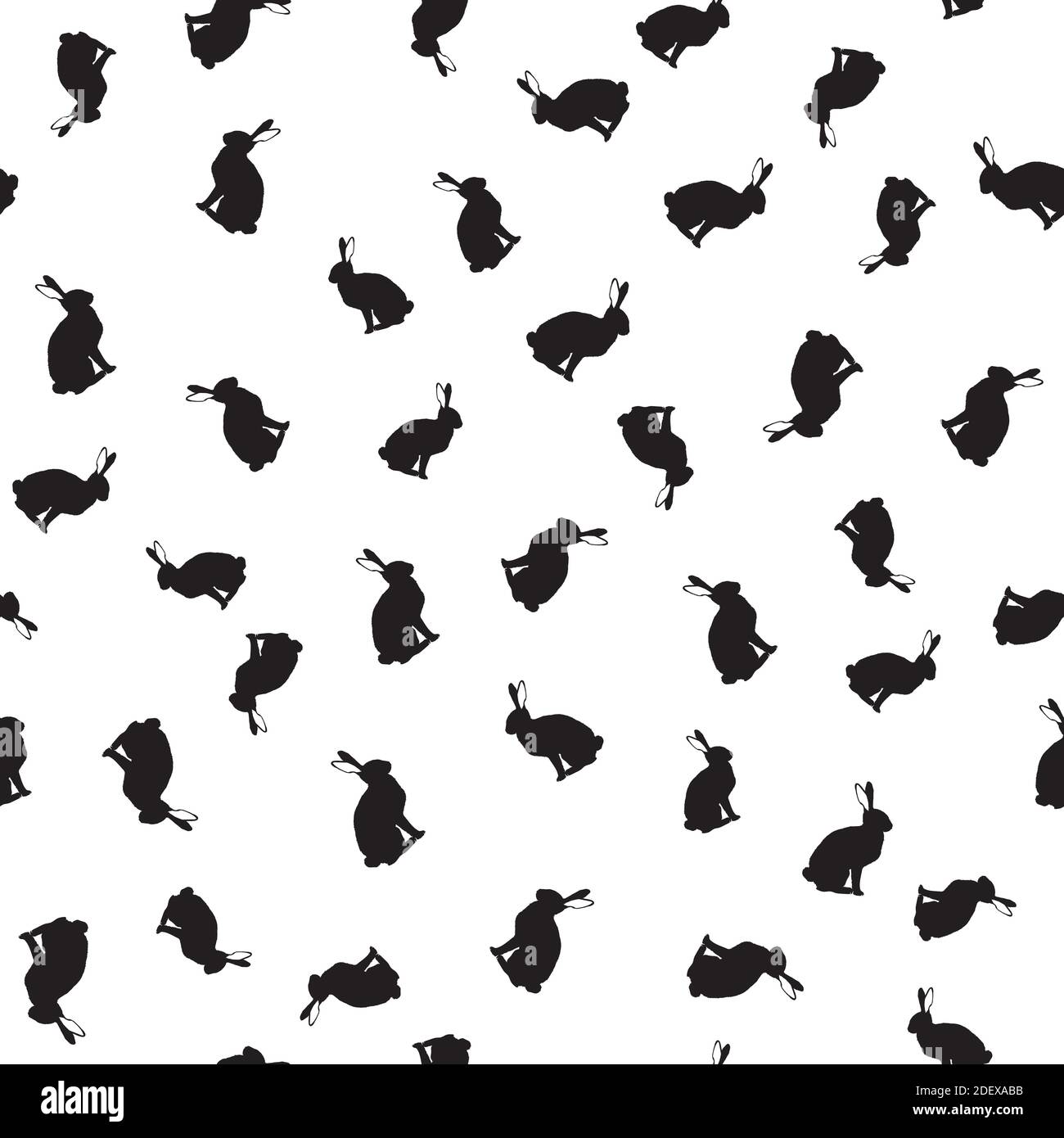 Hare silhouette seamless pattern. Rabbit meat meat. Background for ...