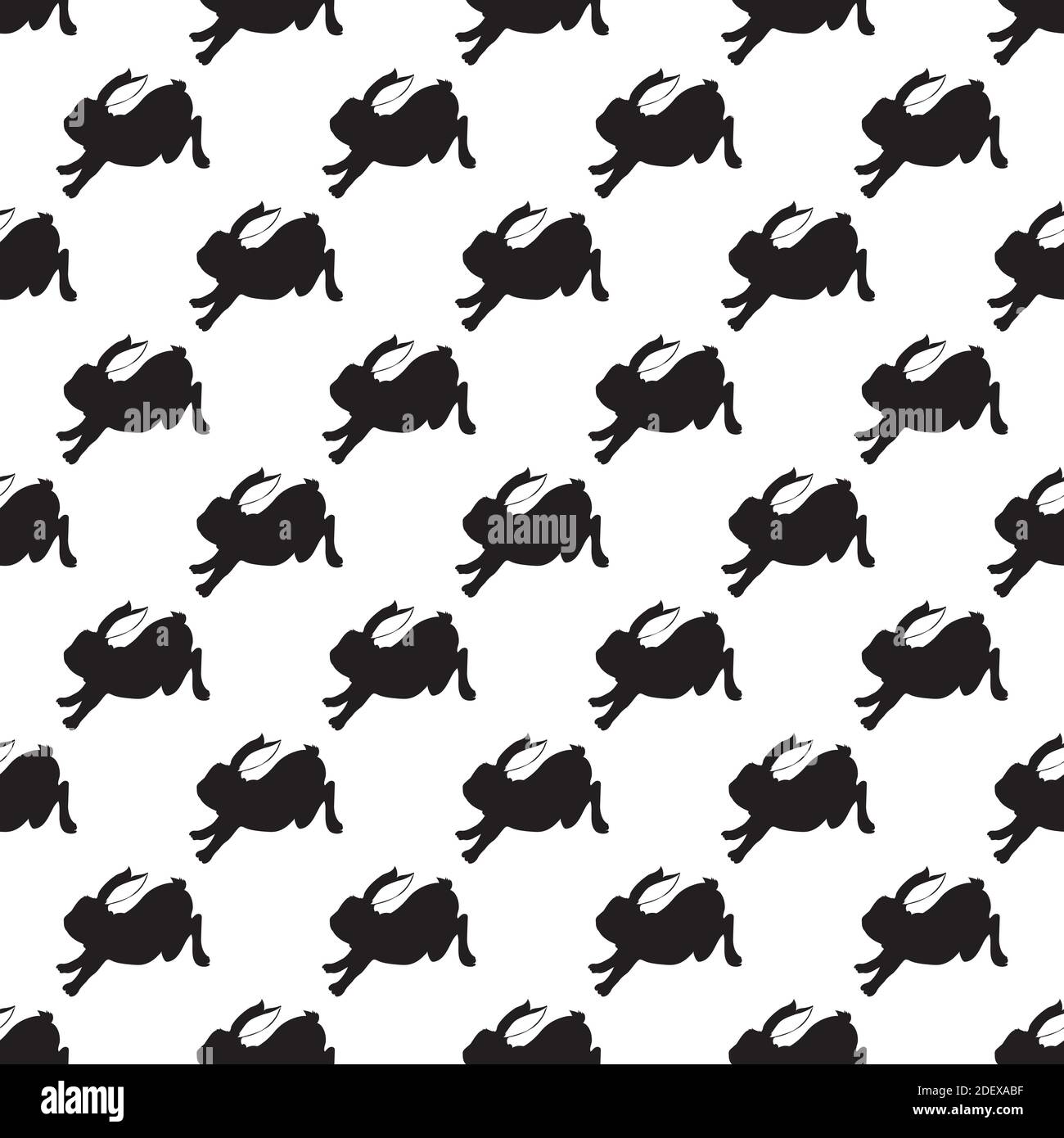 Hare silhouette seamless pattern. Rabbit meat meat. Background for ...