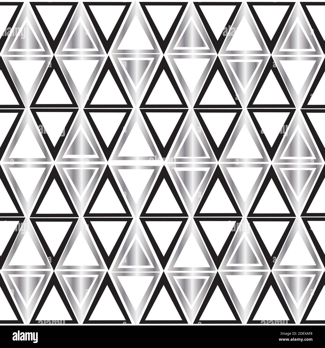 Repeating black white triangle pattern hi-res stock photography and ...