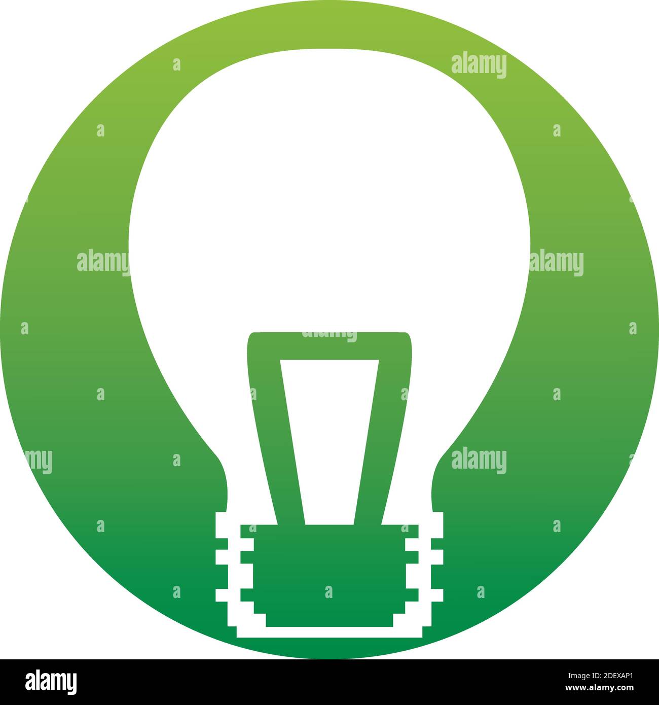 Power saving lightbulb illustration Stock Vector Images - Alamy