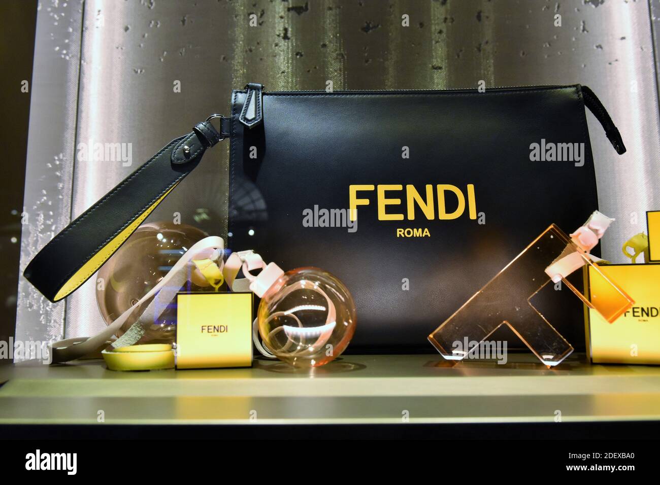 BAG ON DISPLAY AT FENDI BOUTIQUE IN CONDOTTI STREET Stock Photo - Alamy