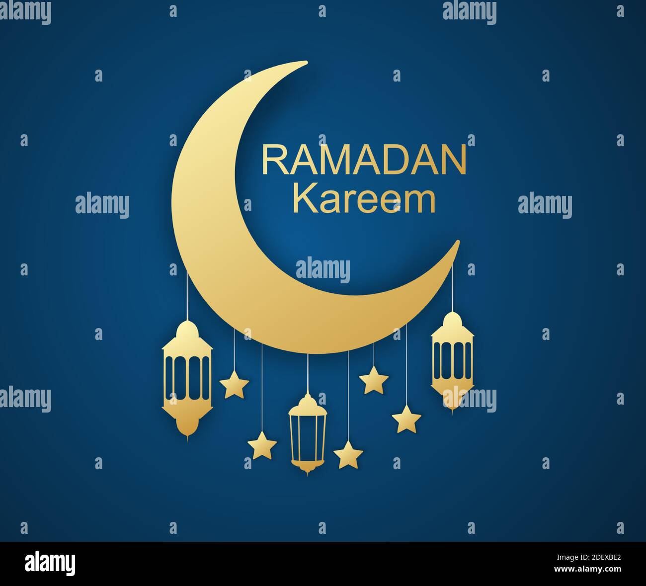 Ramadan Kareem design with 3d paper cut Stock Vector Image & Art - Alamy