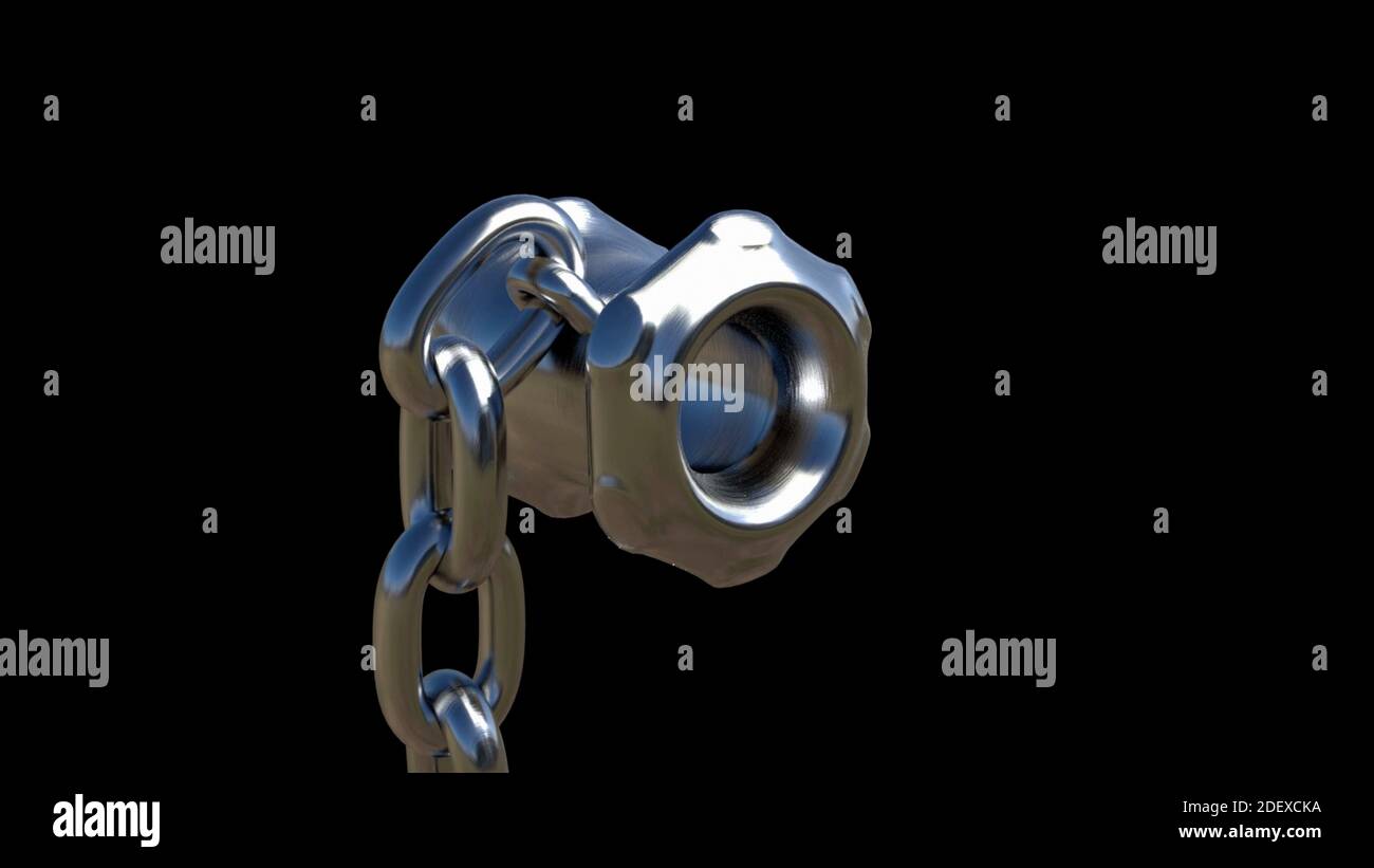 Metal chain or Iron chain, Hyper Realistic metallic Chain with ...