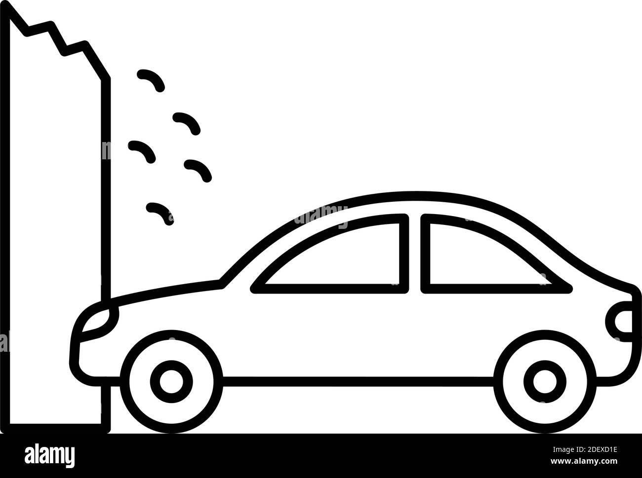 Accident happened icon Stock Vector Images - Alamy