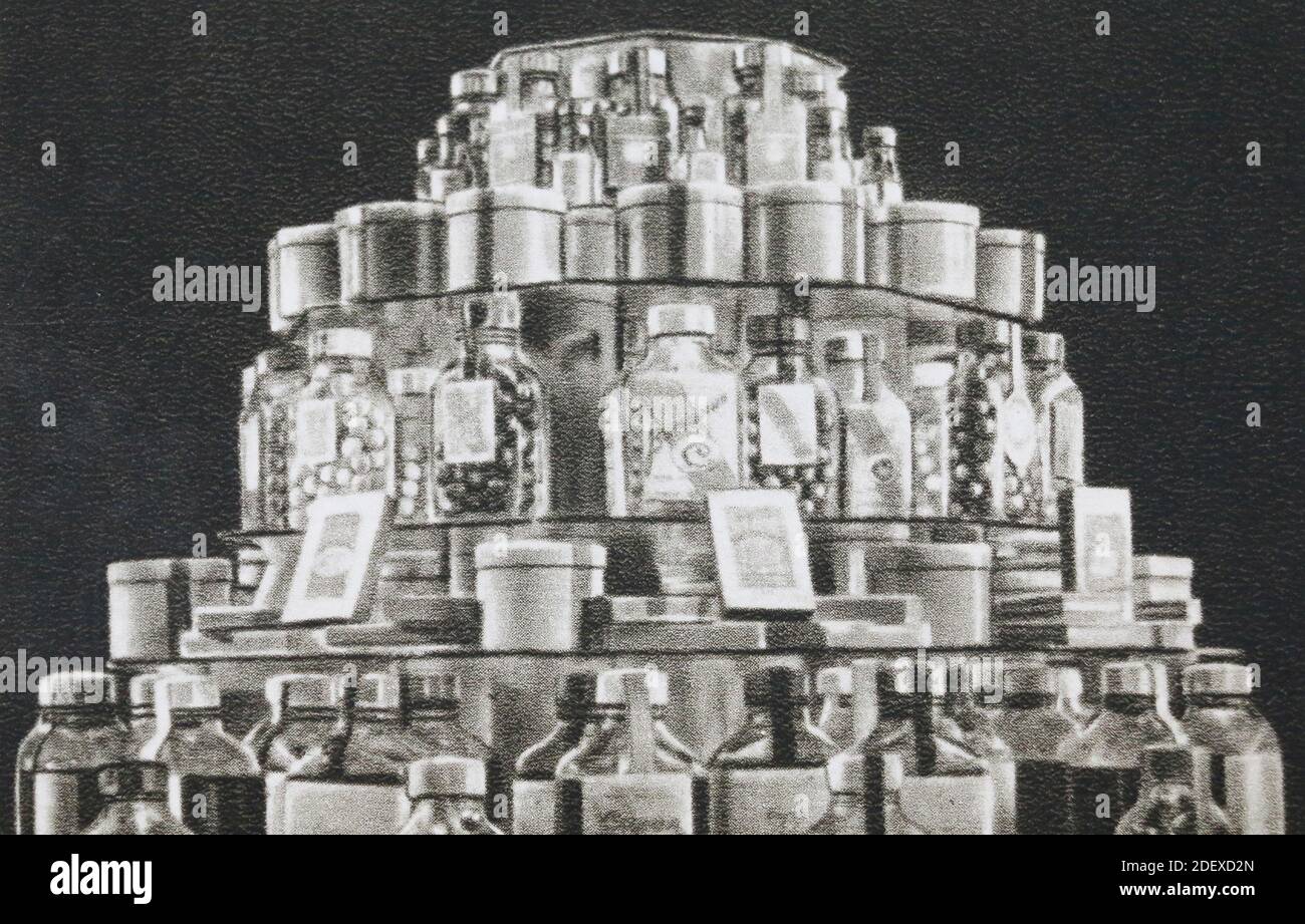 Finished products of the USSR vitamin factories in the 1950s Stock ...