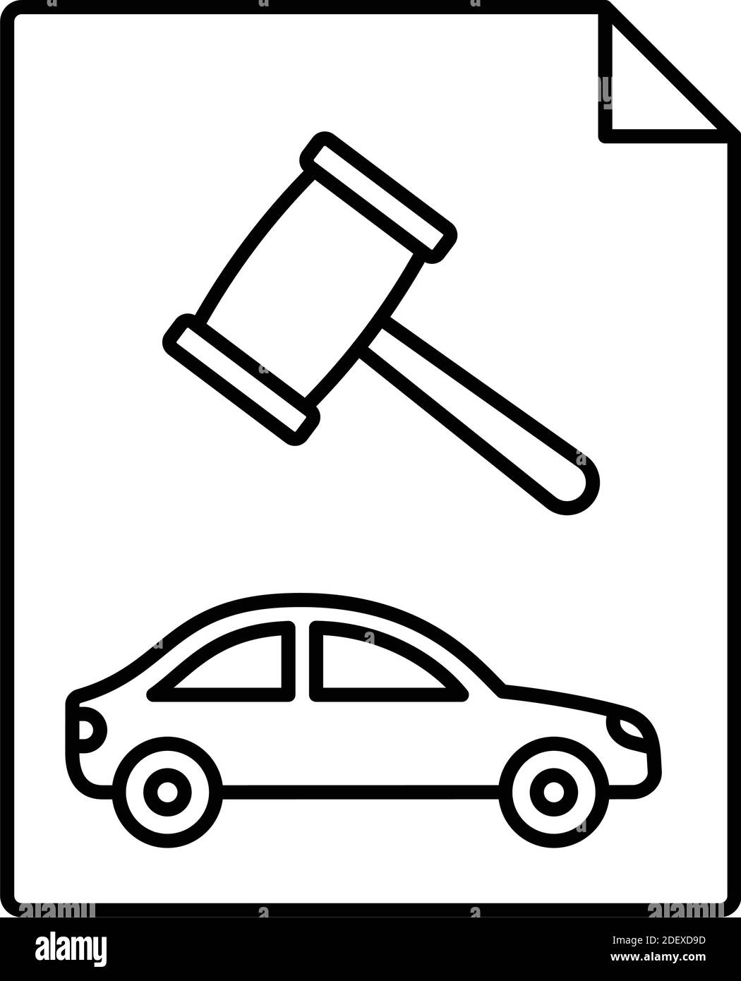 Car auction file icon Cut Out Stock Images & Pictures - Alamy