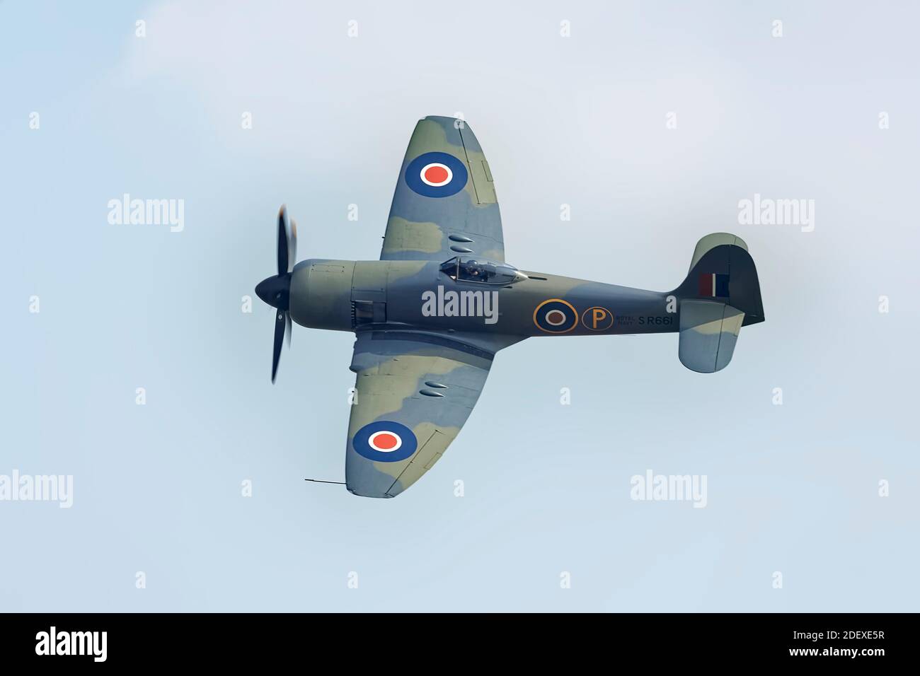 Flight of hawker fury and sea fury aircraft hi-res stock photography ...