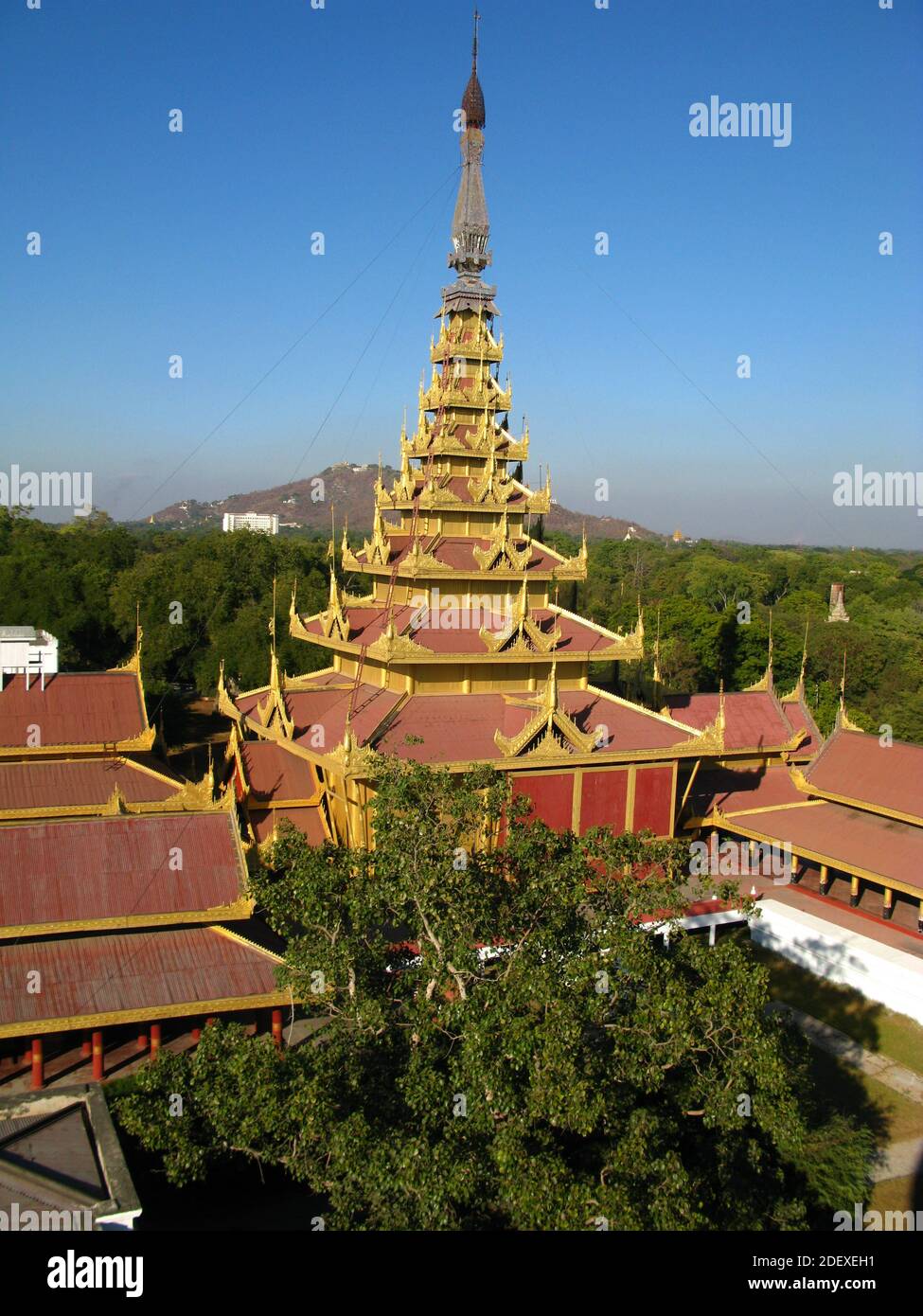 The royal palace in the center of Mandalay, Myanmar Stock Photo - Alamy