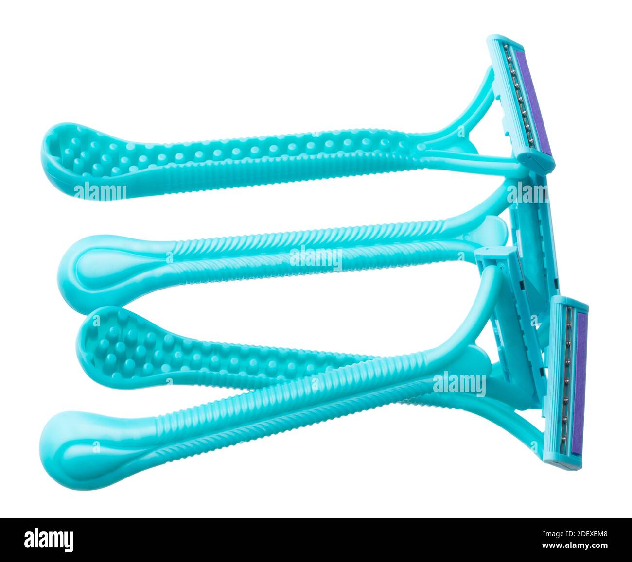 Set of disposable shaver razors isolated on white background Stock ...