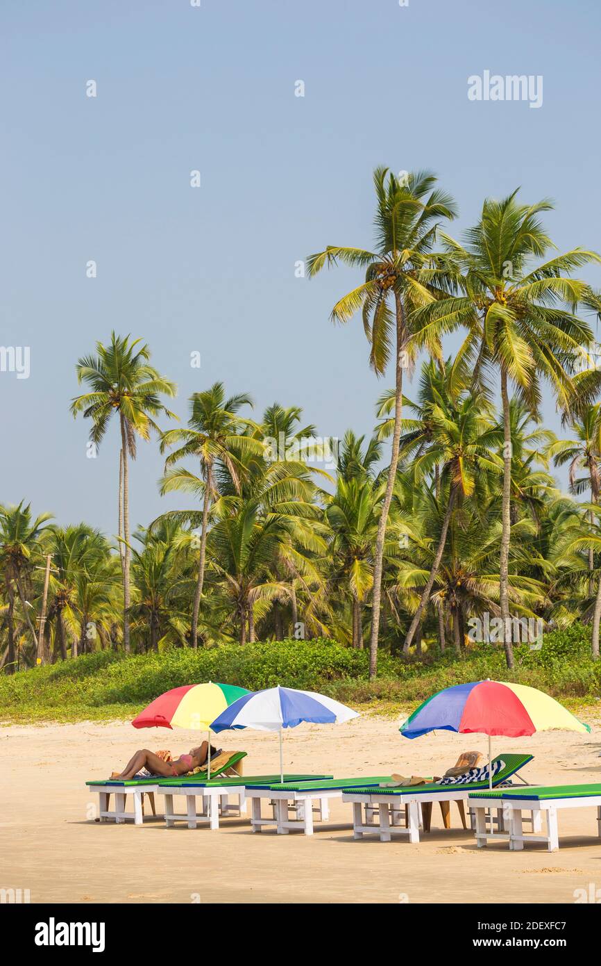 India, Goa, Colva beach Stock Photo - Alamy