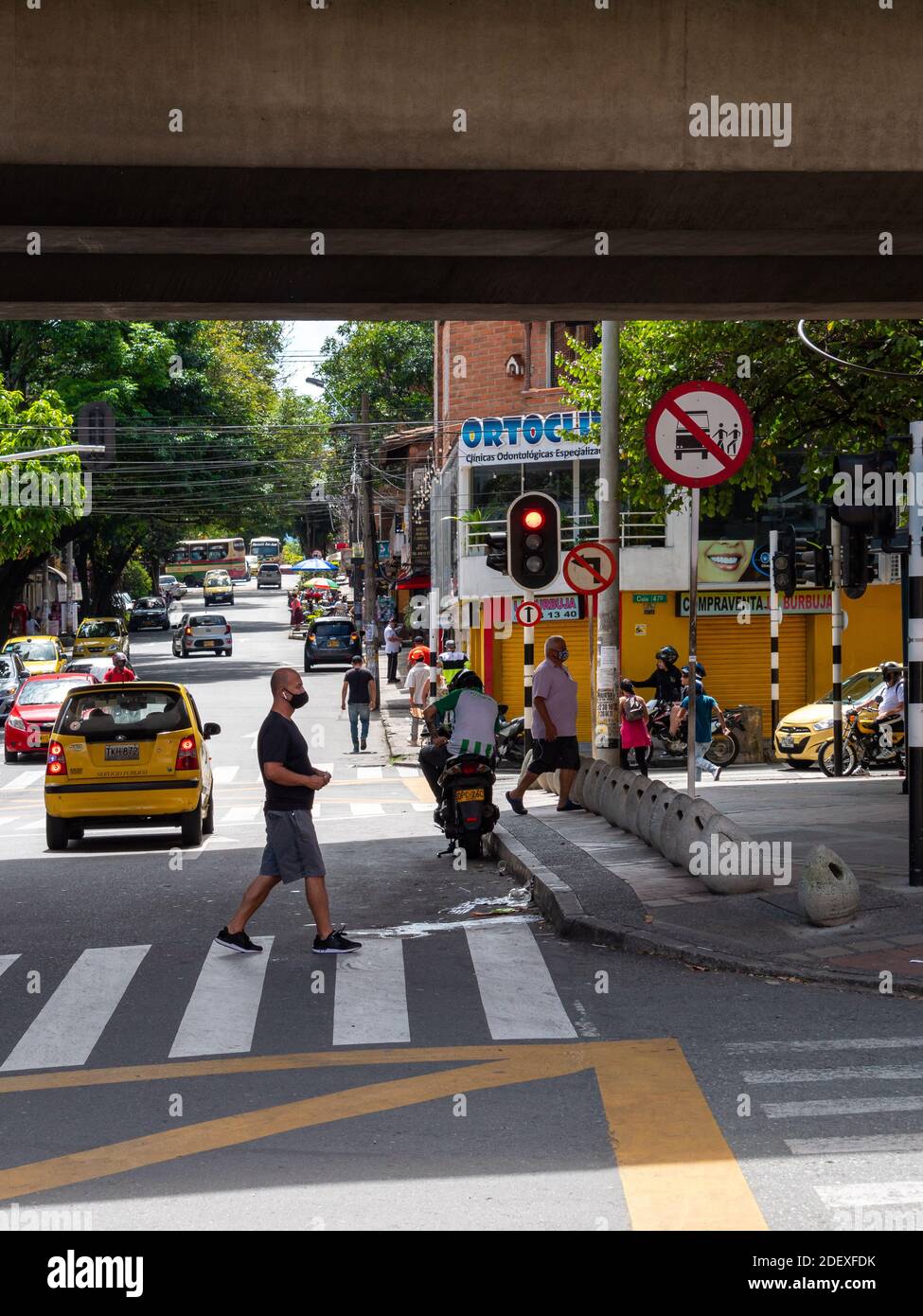 Medellin road sign hi-res stock photography and images - Alamy