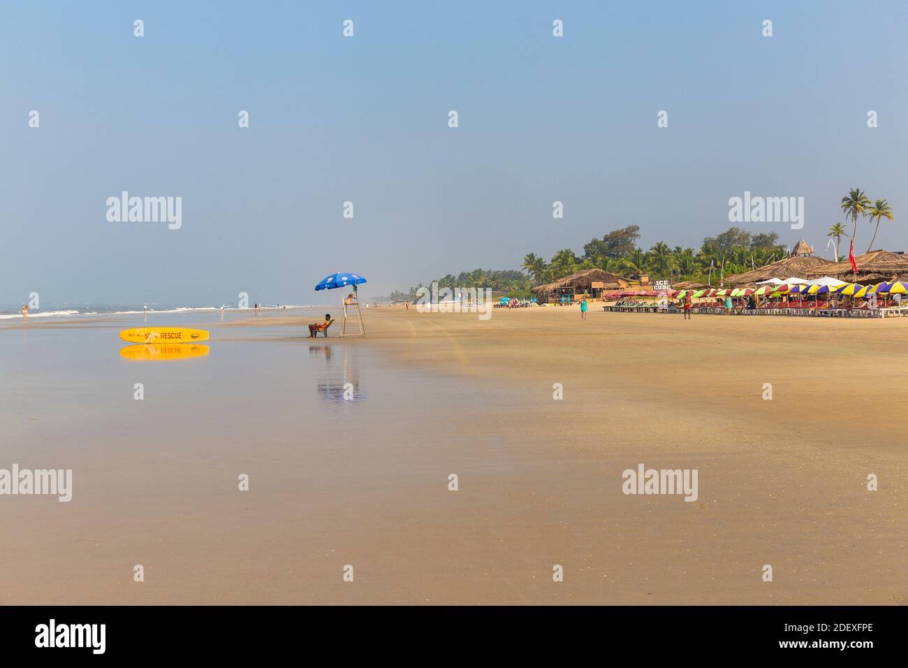 India, Goa, Lifeguard on Colva beach Stock Photo - Alamy