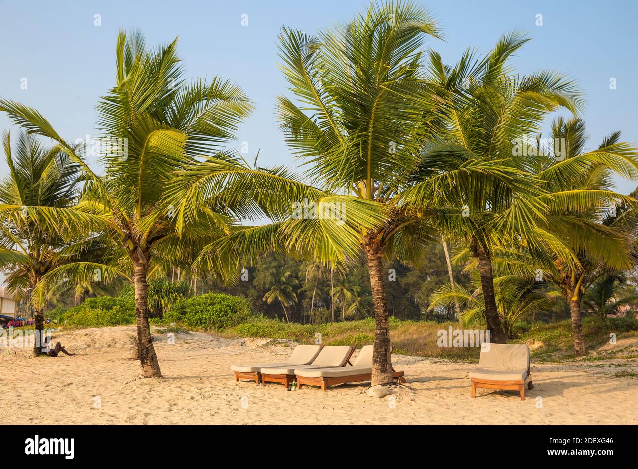 India, Goa, Arossim Beach, Beach at Park Hyatt Goa Resort and Spa Stock ...