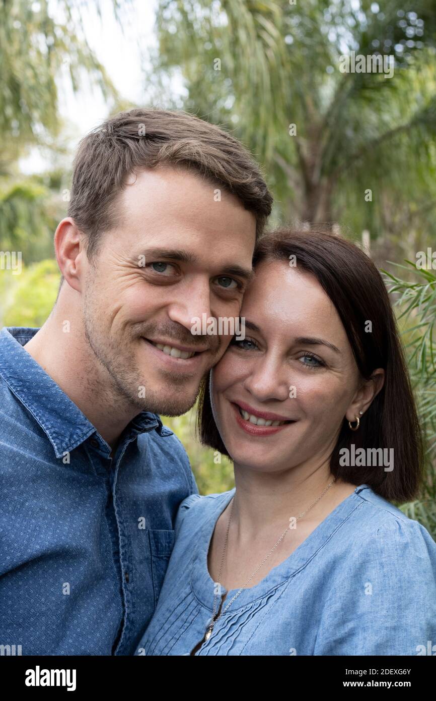 Couple in love enjoying an outing at a garden nursery Stock Photo - Alamy
