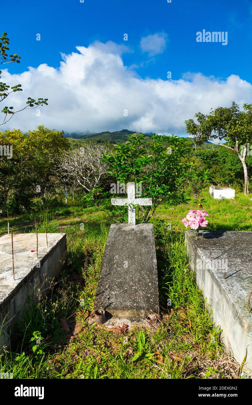 Cemetery Boruca (also known as the Brunca or the Brunka) indigenous ...