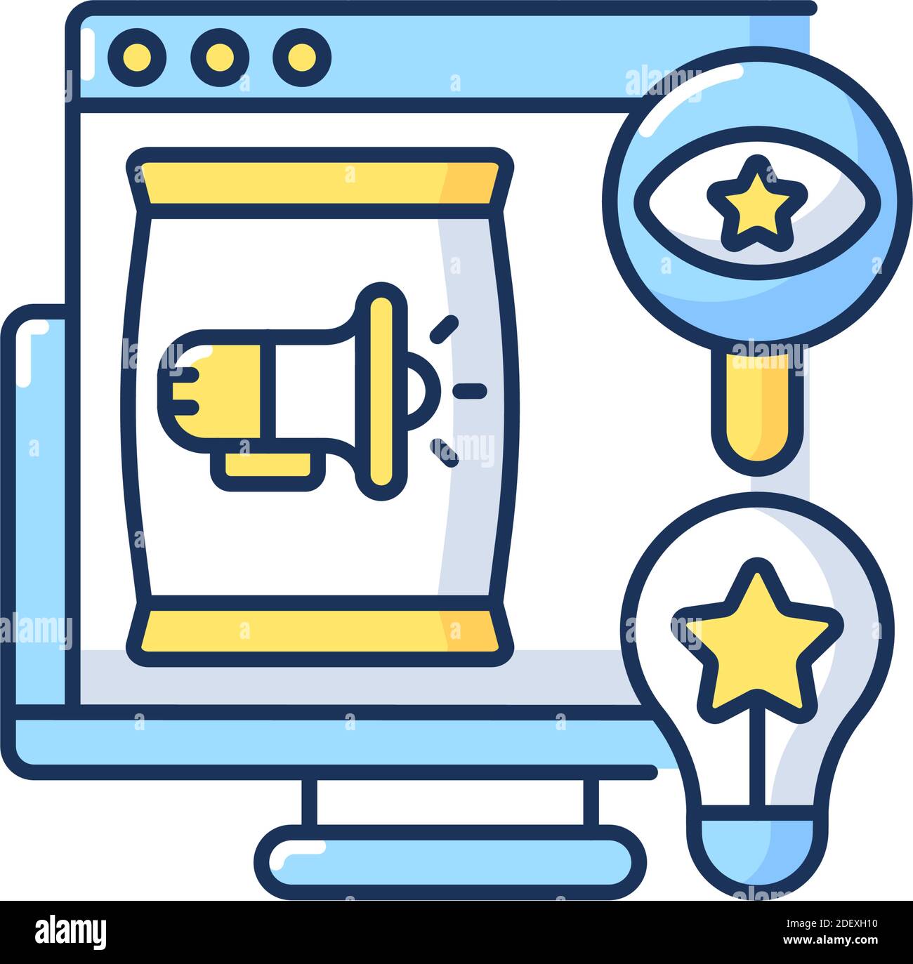 Brand recognition RGB color icon Stock Vector Image & Art - Alamy