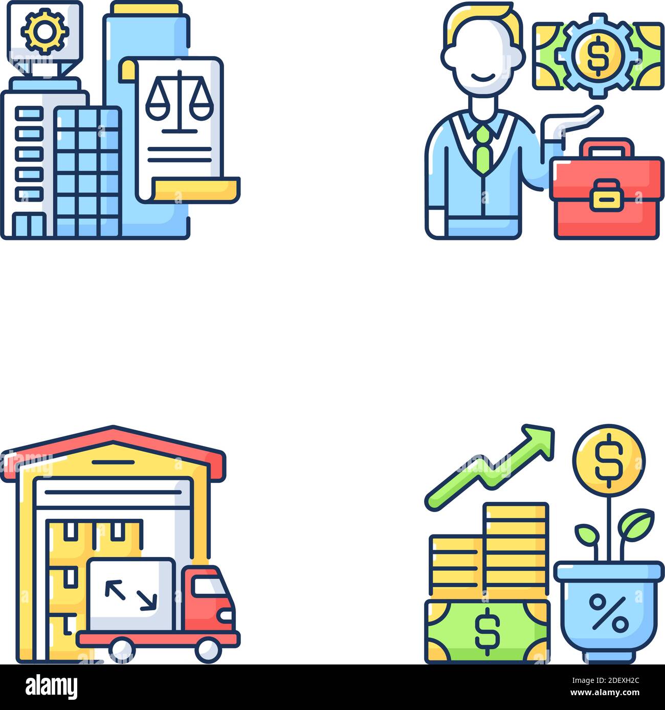 Commercial office development Stock Vector Images - Alamy