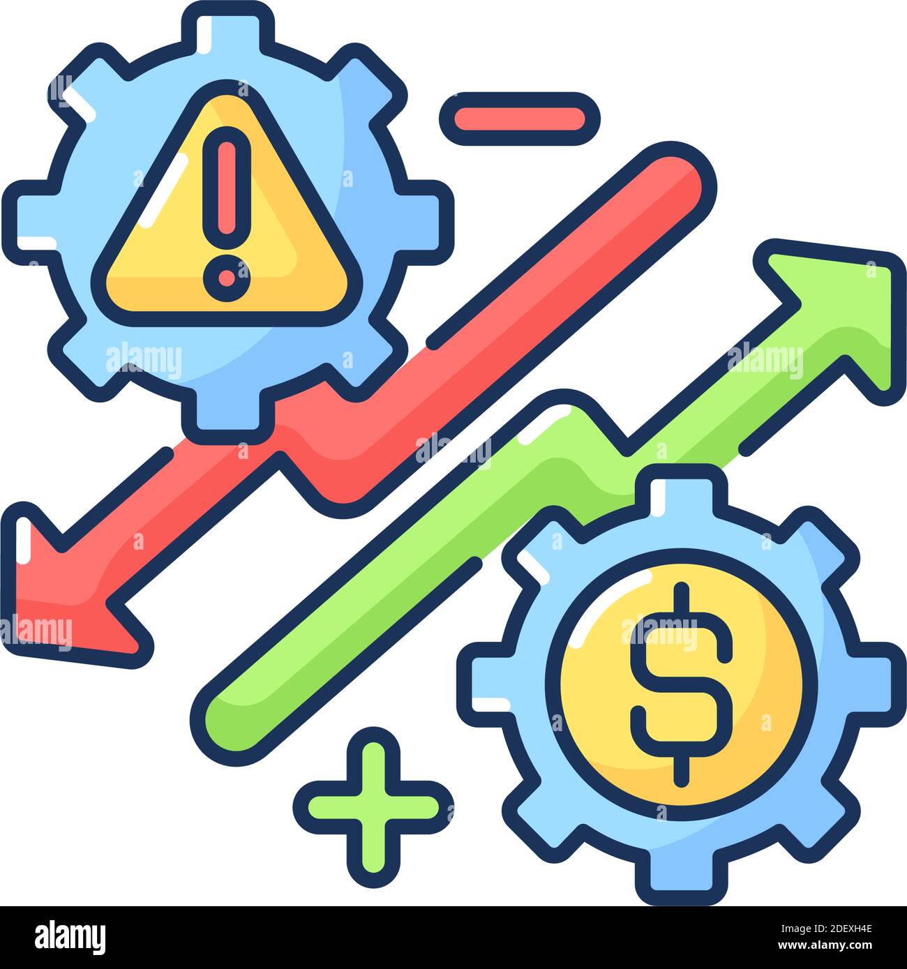 Business risks RGB color icon Stock Vector Image & Art - Alamy