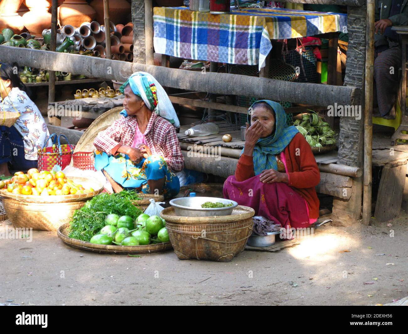 The local market, Bagan, Myanmar Stock Photo - Alamy