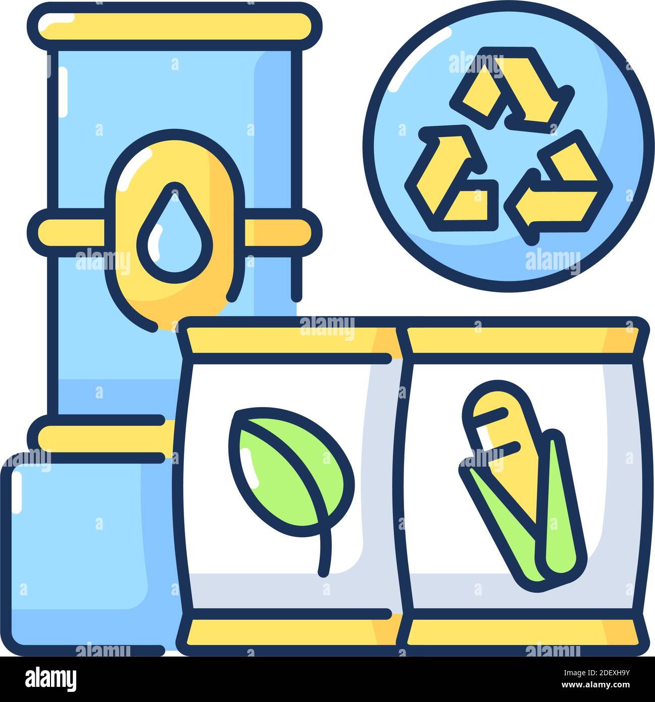 Raw materials RGB color icon Stock Vector Image & Art - Alamy