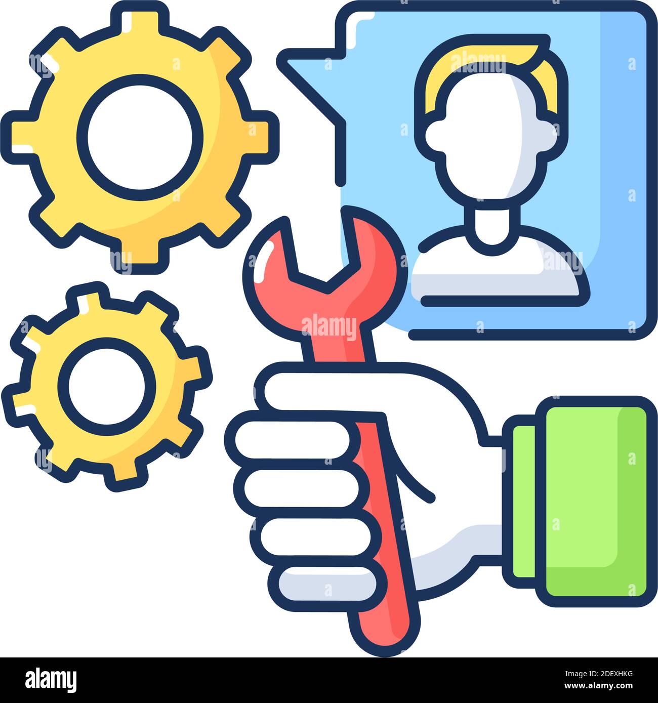 Handyman and client Stock Vector Images - Alamy