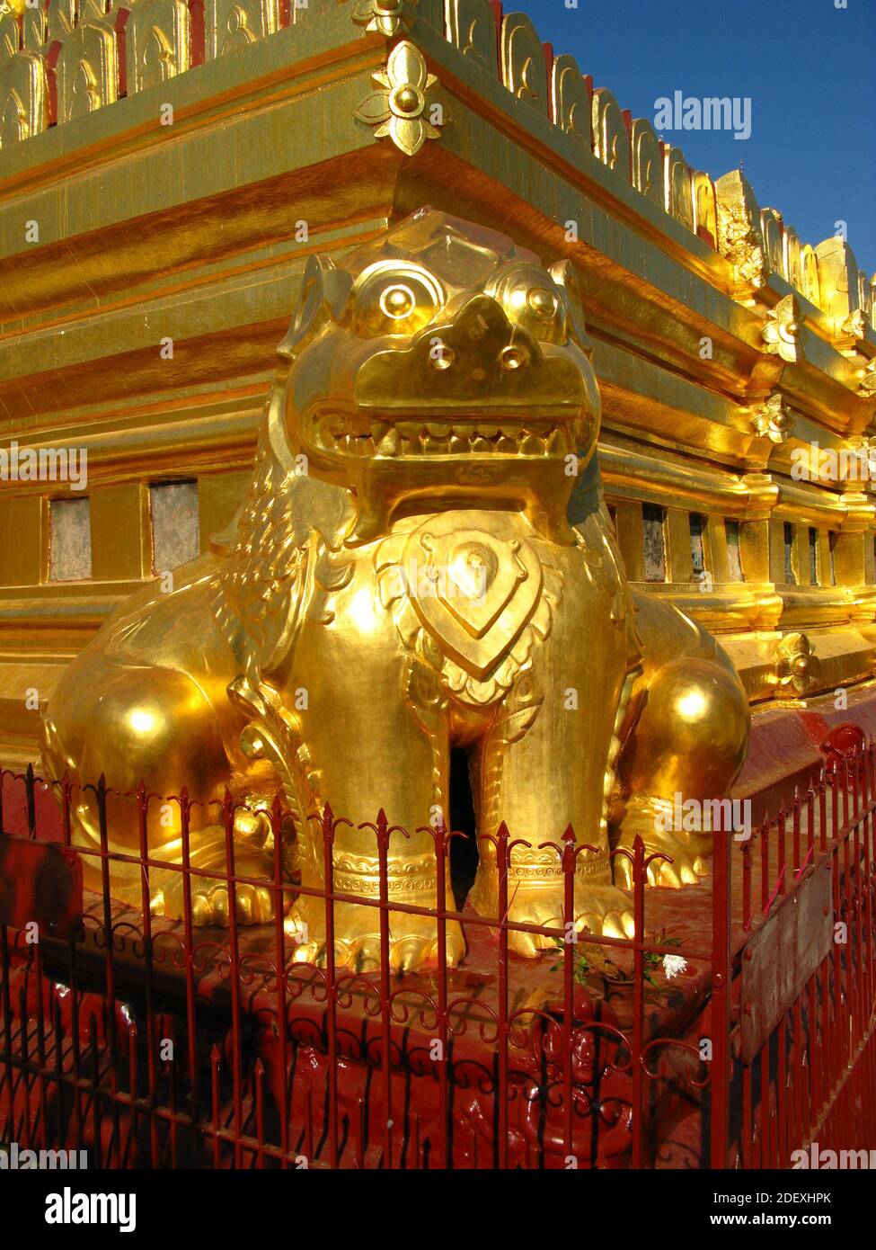 Shwezigon Pagoda, the vintage temple in Bagan, Myanmar Stock Photo - Alamy