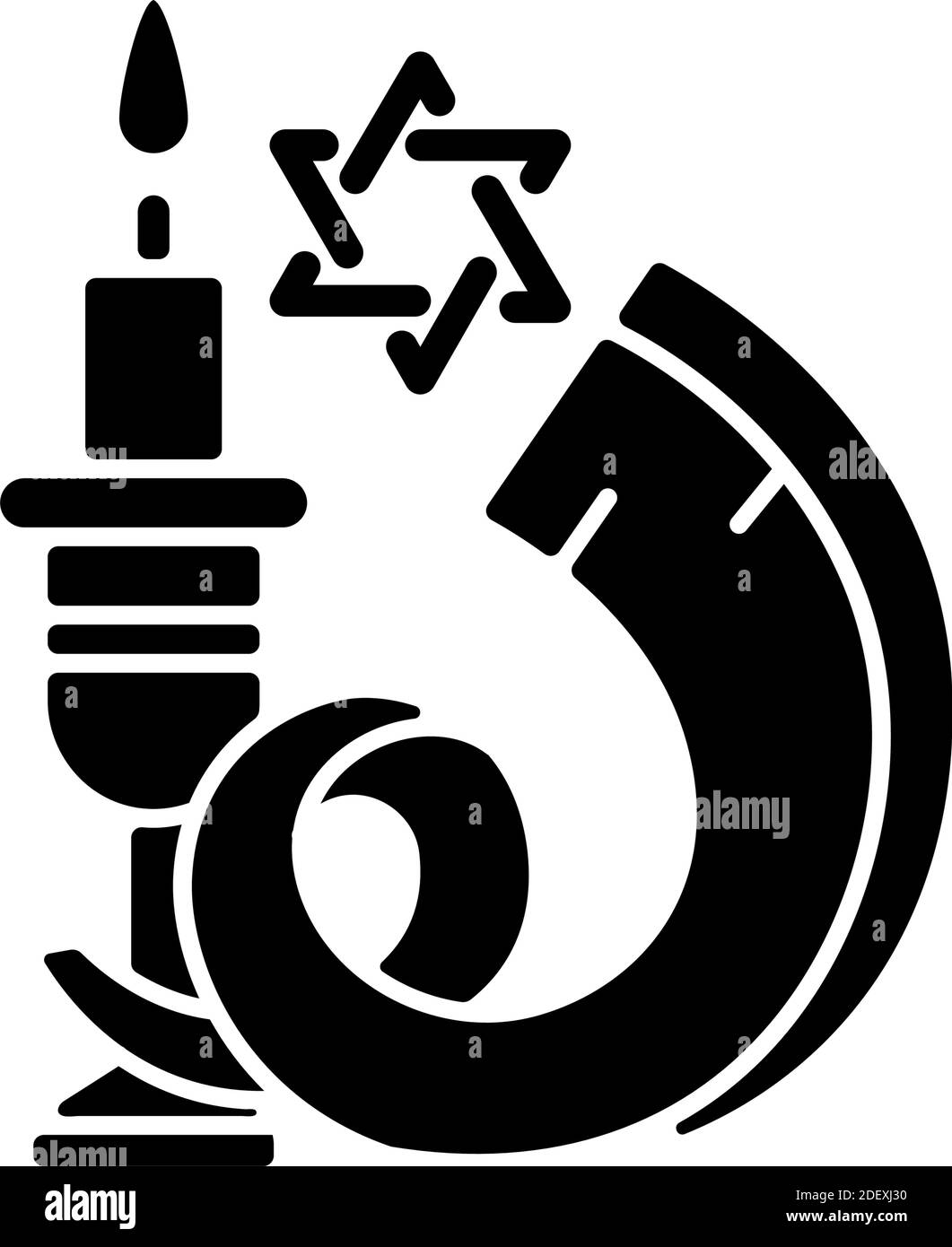 Jewish shofar traditional Black and White Stock Photos & Images - Alamy