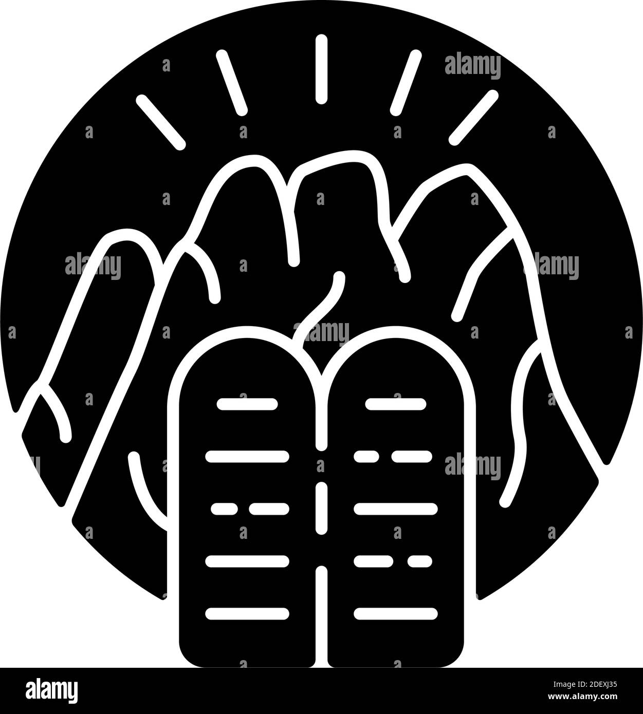 Stone tablets icon hi-res stock photography and images - Alamy